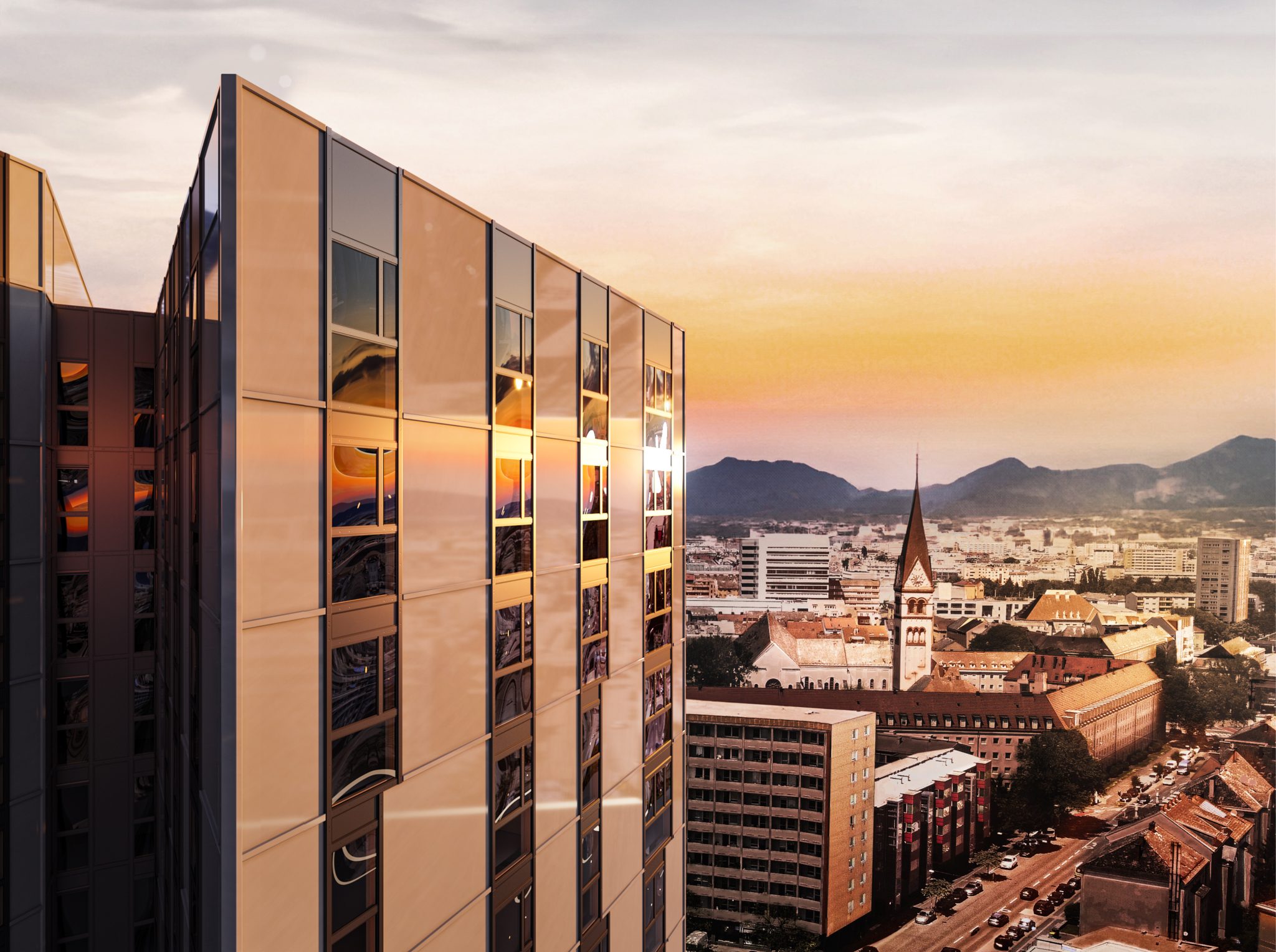 High Five Linz - Ein Turm zum Wohnen und Arbeiten