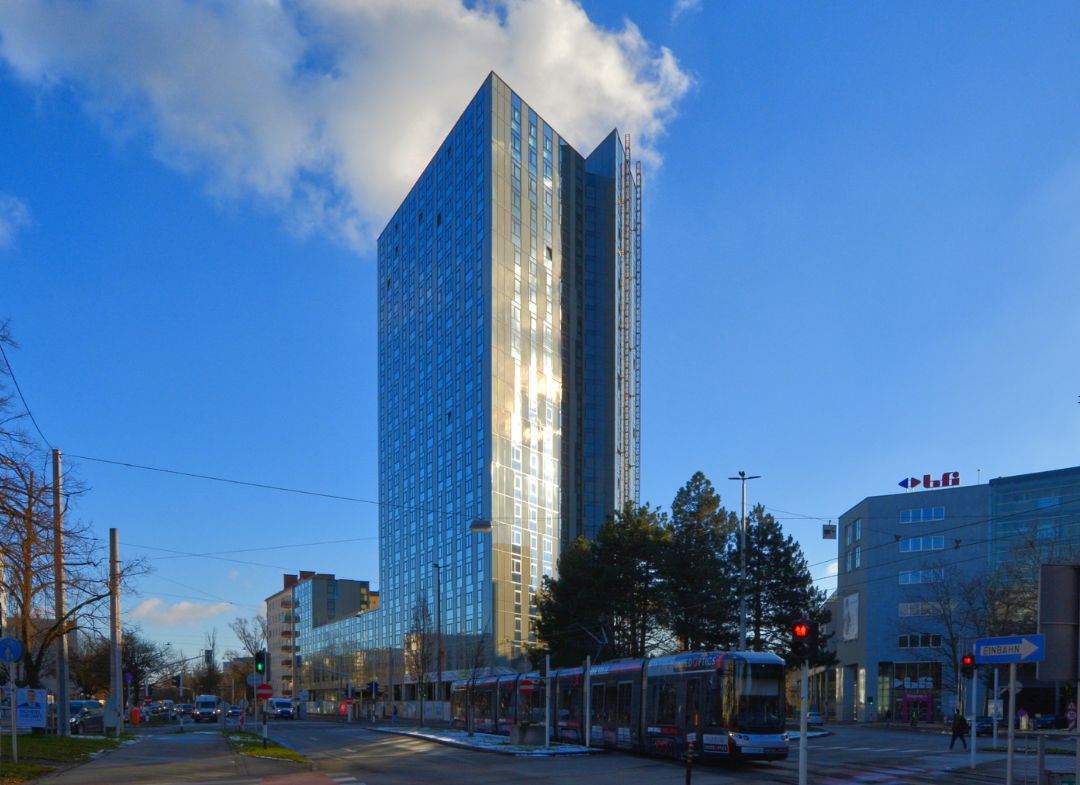 High Five Linz - Ein Turm zum Wohnen und Arbeiten